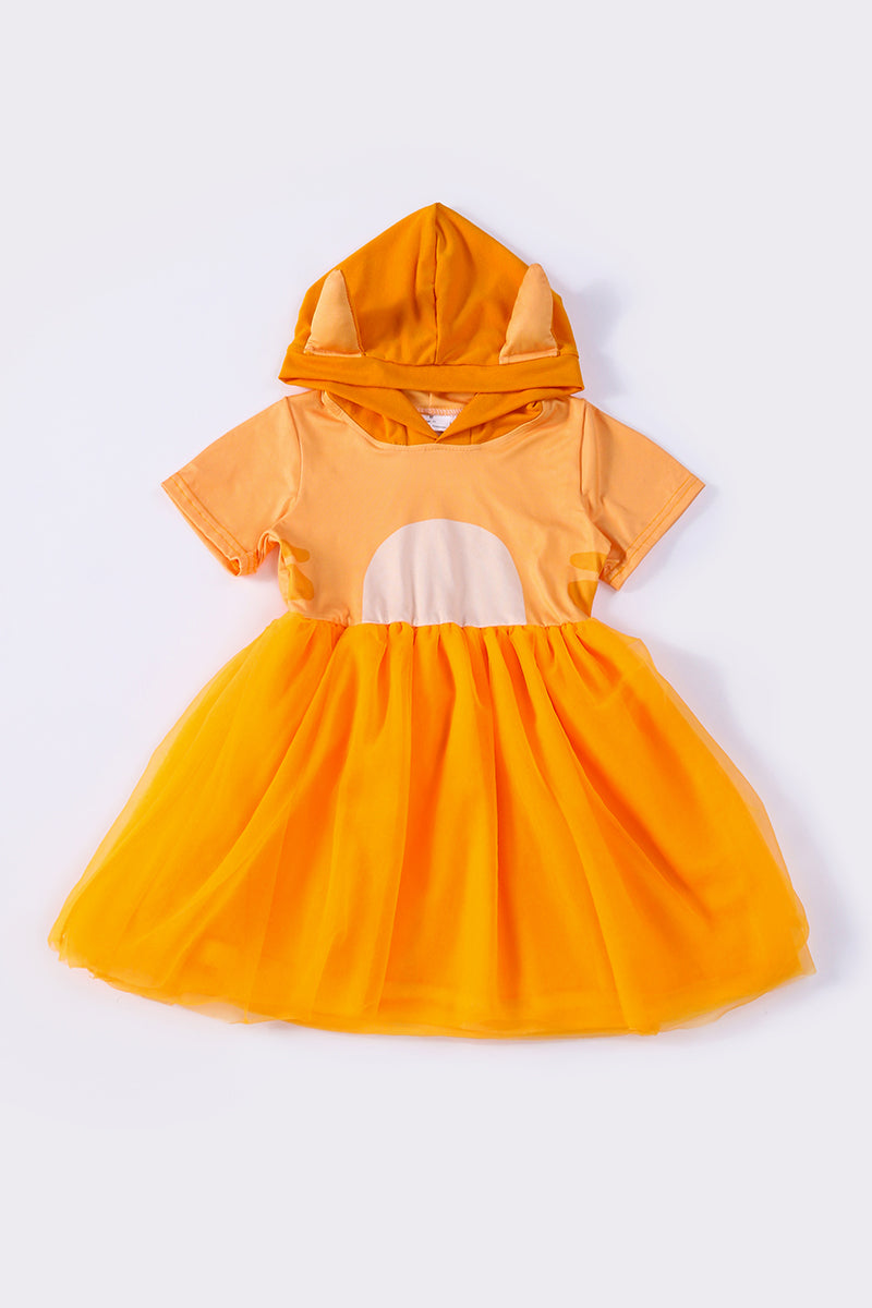 Orange Hoodie Girl Dress Honeydew Usa