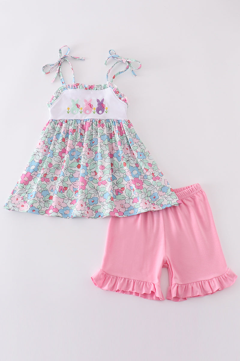 Floral bunny embroidery set – Honeydew USA