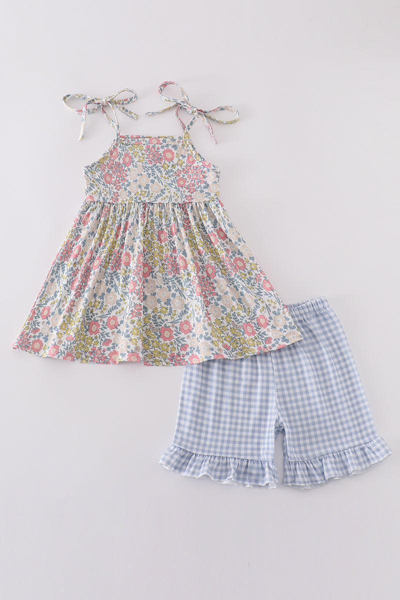 Pastel wildflowers print shorts set – Honeydew USA
