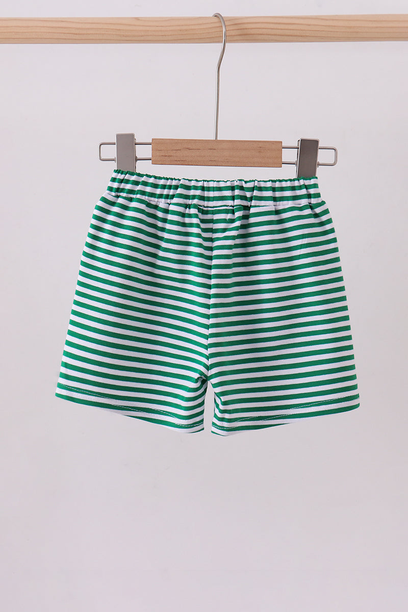Premium Green&white stripe shorts – Honeydew USA