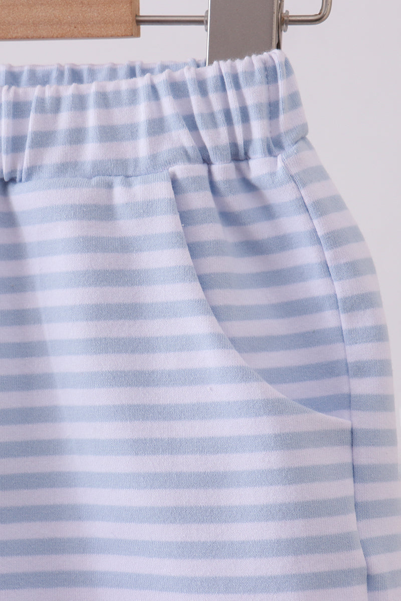 Premium Blue&white stripe shorts – Honeydew USA