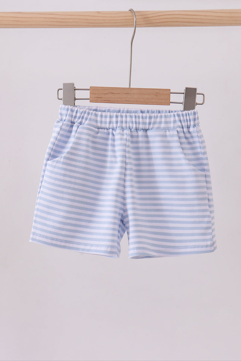 Premium Blue&white stripe shorts – Honeydew USA