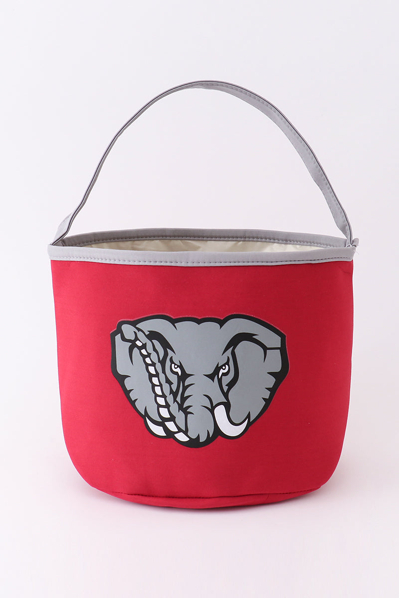 Maroon elephant print bucket – Honeydew USA