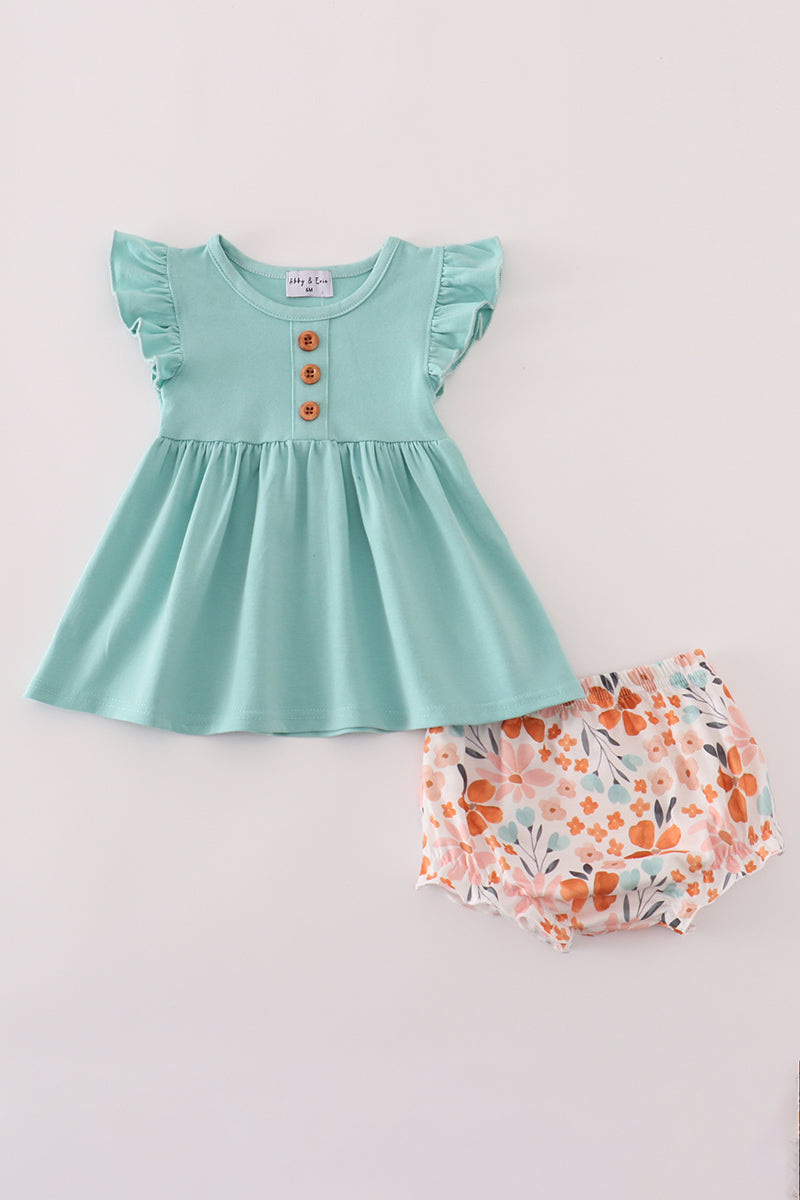 Sage floral bloomer set – Honeydew USA