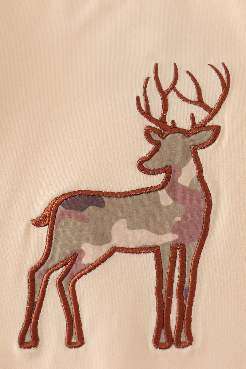 Camouflage deer applique ruffle romper – Honeydew USA